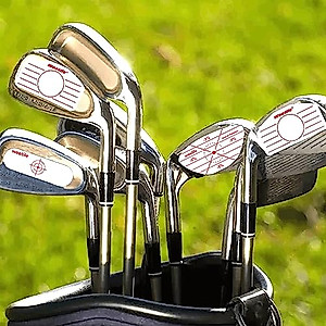 Golf Driver Impact Tape Labels 180Pcs Golf Impact Stickers Golf Clubs Labels for Swing Training Irons and Woods Iron Ball Hitting Recorder Standard Irons Woods Sticker,Training Aids for Swing Practice