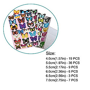 80 PCS Butterfly Wall Decals, 3D Butterfly Wall Decor Stickers for Home Wall Decor Room Nursery Decor