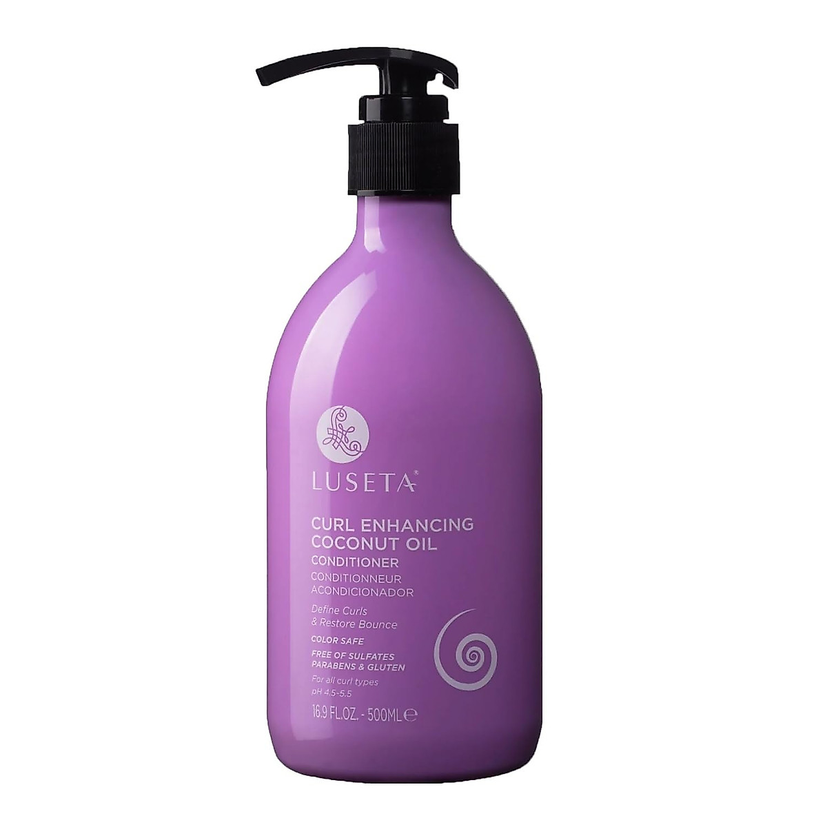 Luseta Curl Enhancing Conditioner, Reduce Frizz and Define Curls, Deep Treatment for All Curl Types, infused with Coconut Oil, 16.9 Oz