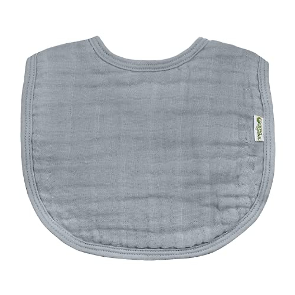 green sprouts Muslin Bibs made from Organic Cotton (5 pack)| 4 absorbent layers protect from sniffles, drips, & drools | 100% Organic cotton muslin, Adjustable snap closure, Machine washable