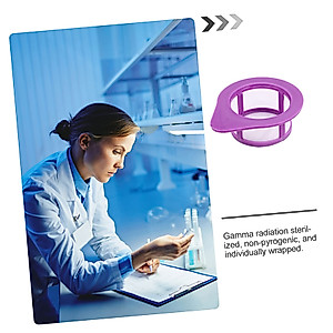 Healeved 1 Pc Cell Strainer Nylon Mesh Filter Mesh Strainer Kidney Stone Strainer Cell Straining Tool 40?m Laboratory Parts Experiment Tool Disposable Supplies Product Purple