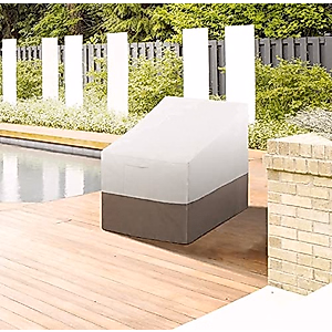 PHI VILLA Patio Loveseat Bench Covers & Deep Seating Chair Cover, Outdoor Patio Furniture Cover Set for Patio Lawn Garden