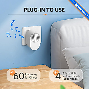 Driveway Alarms Wireless Outside Weatherproof - Motion Sensor Alarms System Motion Detector Plug-in Receiver Loud Chimes Security Alert Monitor System 500FT Long Range Outdoor Alarms Detection