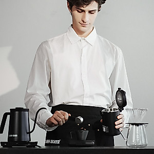 MHW-3BOMBER Camping Airtight Coffee Canister with Humidity Monitor, Travel Vacuum Coffee Storage Container with Magnetic Measuring Scoop for Grounds Coffee, Beans, CO2 Exhaust Valve, S6140B-OS