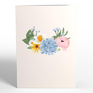 Lovepop Hydrangea Basket Pop-Up Card, 5 X 7, Pop Up Birthday Cards for Women, All Occasion Greeting Card