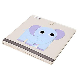 DODYMPS Foldable Animal Toy Storage Bins/Cube/Box/Chest/Organizer for Kids & Nursery, 13 inch (Elephant)