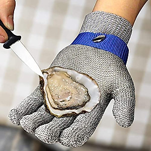 MAFORES Level 9 Cut Resistant Glove, Grey, Large