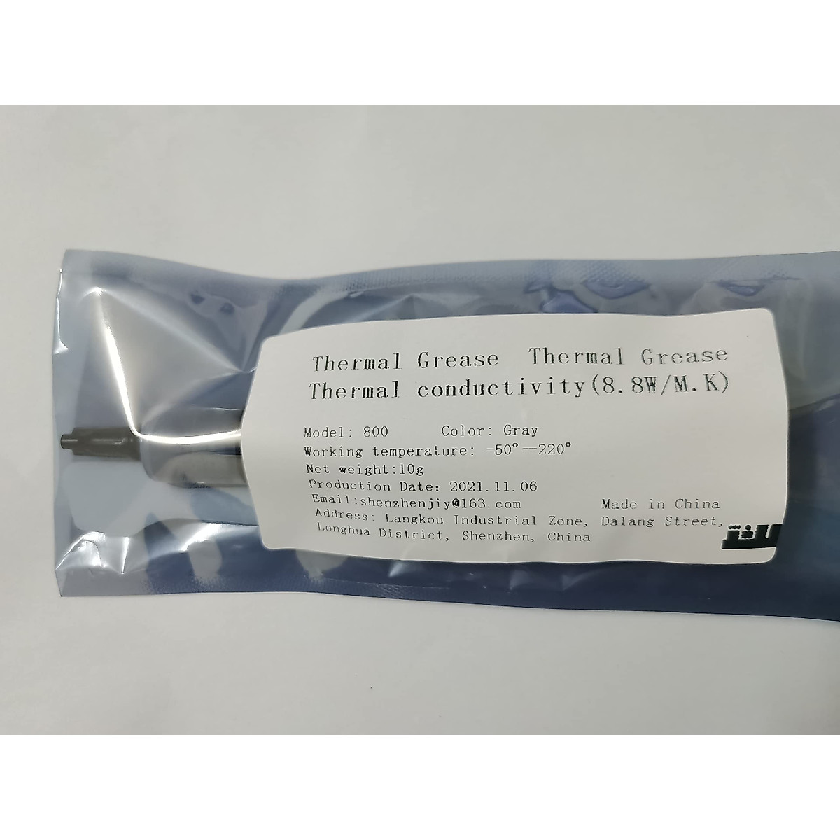 Thermal Grease,Silicone Paste, high-Performance Thermal Grease, CPU Thermal Grease, Heat Dissipation Tools, Graphics Cards, Electronic Products DIY Thermal Conductivity: 8.8W/m-k, (3), Grey