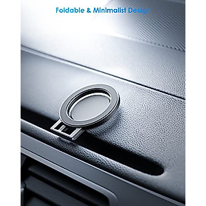 enGMOLPHY Compatible with MagSafe Car Mount [All Metal Design] Magnetic Dashboard Phone Holder for Car [4LB Magnet Power] Fit for Magsafe iPhone 14 13 12 Pro/Max/Mini/Plus MagSafe Case