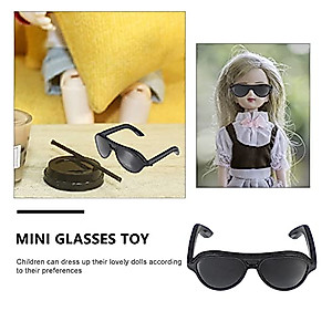 TOYANDONA 80pcs Doll Sunglasses, Miniature Sunglasses Mini Doll Costume Accessories for Dollhouse Crafts