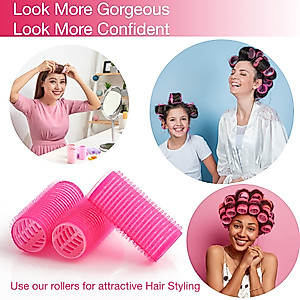 10 Pieces Self Grip Hair Rollers 25mm Small Hair Curlers For Short And Long Hair Salon Hairdressing Curler For Curling And Styling Hair Self Holding Diy Roller For Hair Grip (25mm)