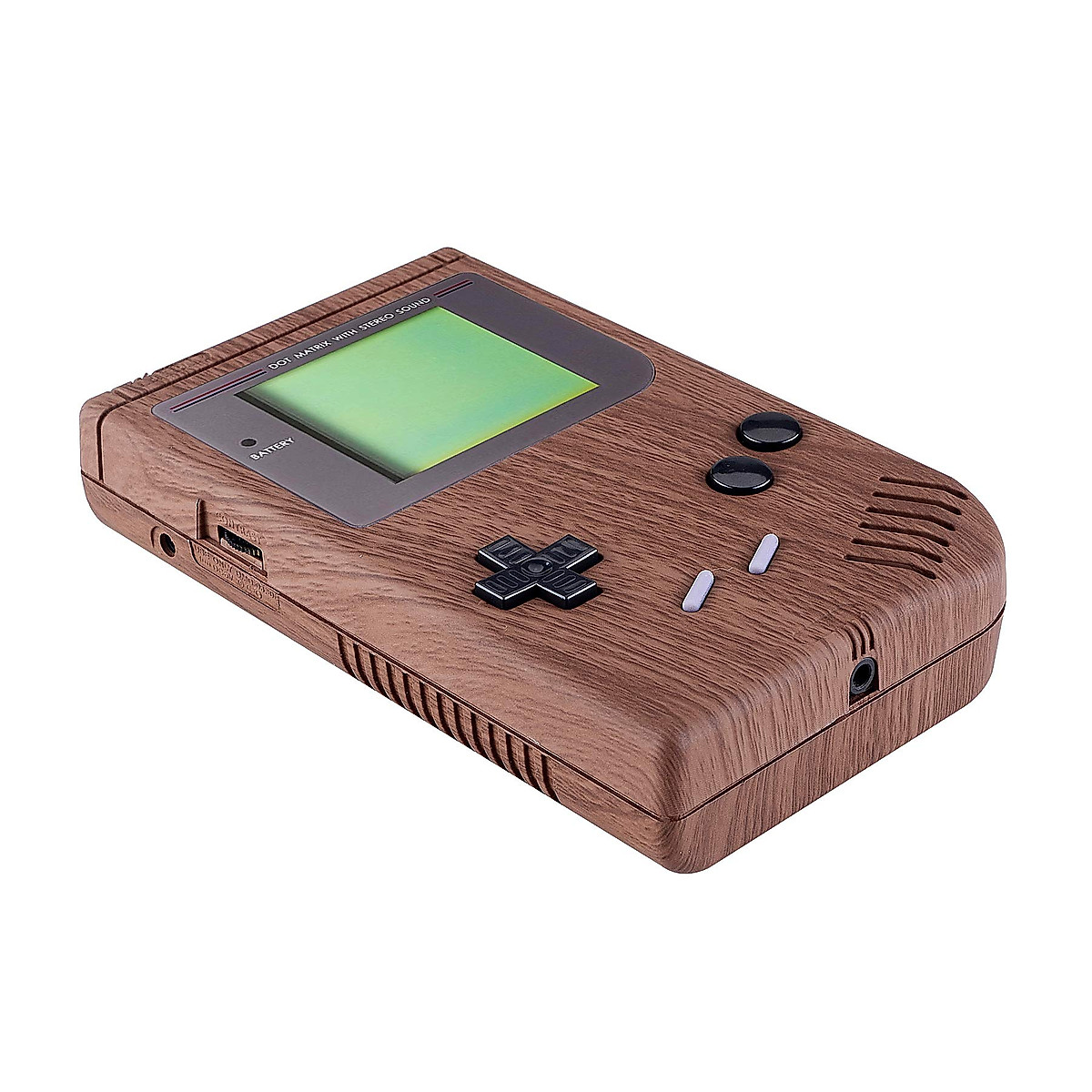 eXtremeRate Wood Grain Soft Touch Case Cover Replacement Full Housing Shell for Gameboy Classic 1989 GB DMG-01 Console with w/Screen Lens & Buttons Kit - Handheld Game Console NOT Included