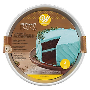 Wilton Performance Pans Aluminum Round Cake Pan, 9 x 2 in., Pack of 2