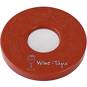 Wine Tapa Drinking Glass Covers-Keep Bugs Away from Wine Glasses Outdoors-Use as Cover for Coffee Mugs, Soda Cans, and Drinking Glasses, Set of 4 No Spill Drink Covers (Morning Glory)