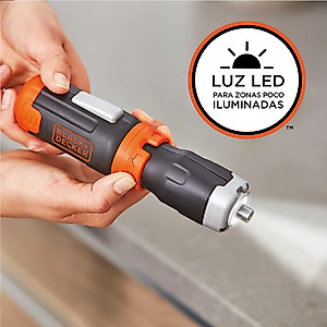 BLACK+DECKER Cordless Screwdriver, Alkaline (BCF601AA), 6 x 1 x 8 inches