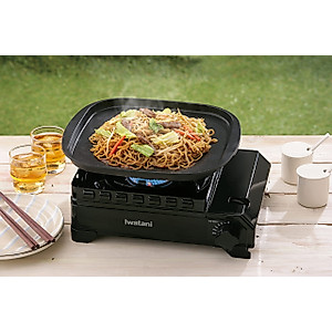 Iwatani CB-ODX-1-BK Cassette Fu Cassette Stove, Tough Maru, Black