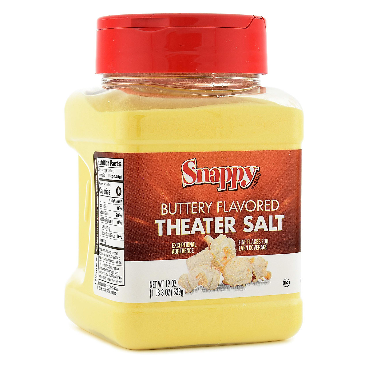 Snappy Butter Burst Flavored Popcorn Kit, Buttery Flavored Theater Salt