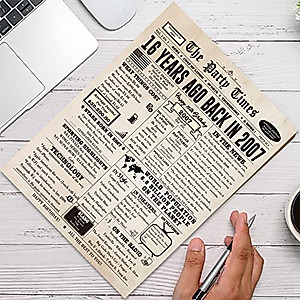 Humorous 16th Birthday Gifts for Girls Boys, Jumbo 16th Birthday Card for Daughter Son, Big 16 Year Old Birthday Cards for Her or Him, Happy 16 Birthday Gifts Decorations Women, Back in 2007…