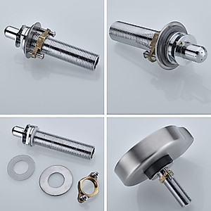 RANDOM Metal Kitchen Sink Glass Rinser,Faucet Glass Rinser for Kitchen Sinks,Bottle Washer,Kitchen Sink Accessories,Stainless Steel,Brush Nickel.