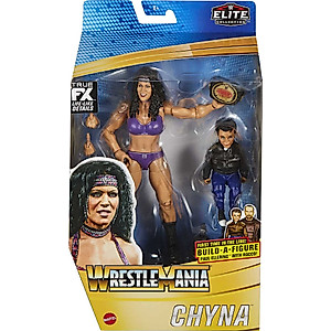 WWE Wrestlemania 37 Elite Collection Chyna Action Figure with Women’s Championship and Paul Ellering and Rocco BuildAFigure Pieces6 in Posable Collectible Gift for WWE Fans Ages 8 Years Old and Up
