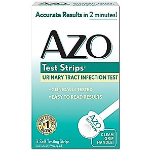 AZO Urinary Tract Infection Test Strips 3 Strips Per Box (2 Boxes)