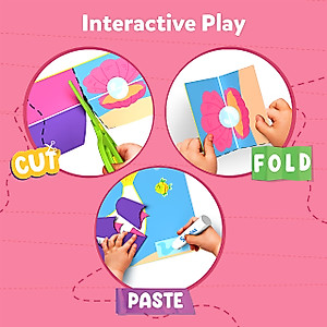 Skillmatics Art & Craft Kit - Snip, Snip Unicorns & Princesses, Practice Scissor Skills with Activity Book, Gifts for Toddlers, Girls & Boys Ages 3, 4, 5, 6, 7