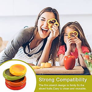 4pcs Fruit and Vegetable Storage Containers for Fridge, Avocado Saver and Tomato Holder Reusable Storage Containers, Onion Fresh Stretch Pod, Reusable Food Storage Box(as shown)