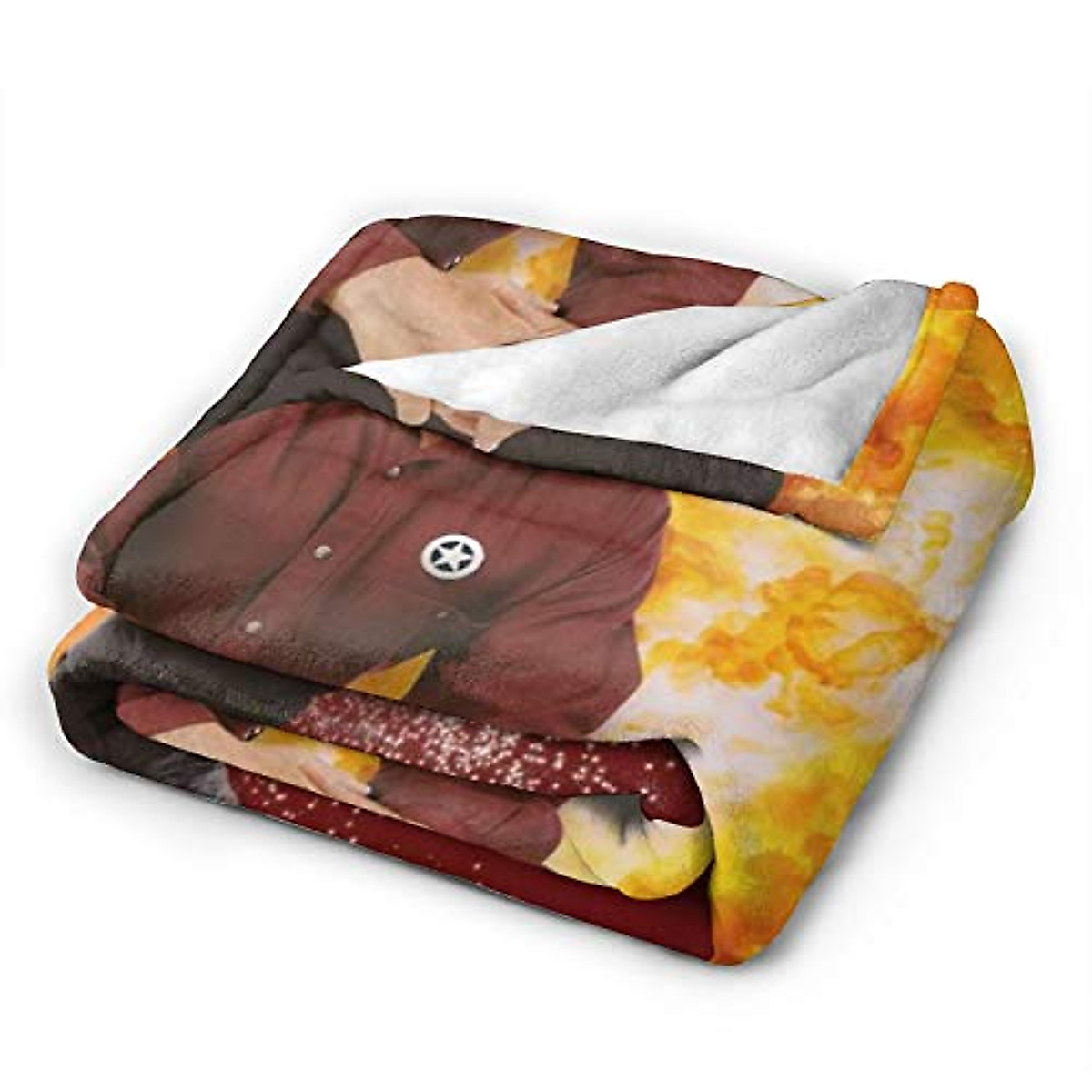 3D Print Anti-Pilling Blanket Ultra Soft Throw Blanket Flannel Fleece All Season Light Weight Blankets for Sofa Couch Living Room/Bedroom Warm Blanket,Black,50"x40"