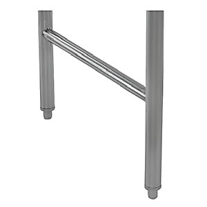 Empura 60" Wide Stainless Steel Soiled Dishtable with Backsplash | Straight Design Right Hand Side Commercial Worktop table for Restaurant Diner Cafeteria Kitchen | 60"W x 30"D x 41.5"H, 16 Gauge, NSF