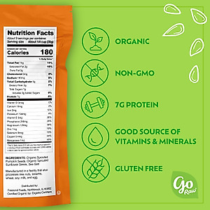 Go Raw Organic Sprouted Pumpkin & Sunflower Seeds, 10 oz, Sea Salted, Keto, Kosher, Superfood