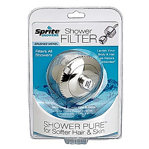 Sprite Industries SL2-BN Slim-Line 2 Universal Shower Filter, Brushed Nickel