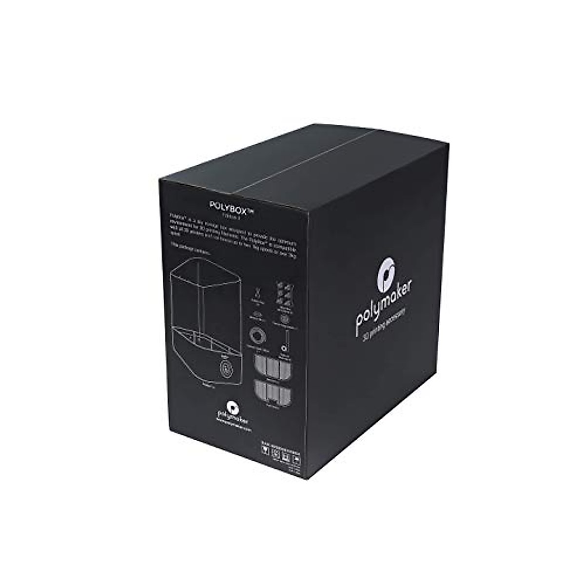 Polymaker Filament Storage Box for 2x1kg Spools or 3kg Spool- PolyBox Edition II 3D Printer Filament Storage Filament Holder 3D Filament Spool Storage Box 3D Printing Filament