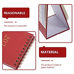 COHEALI Flip Desk Calendars Pocket Notepad 2023 2024 Calendar Small Desk Calendar 2023-2024 Standing Desk Calendar 2023 2024 Desk Calendar Mini Calendar 2024 Table Mat Paper Spiral Office