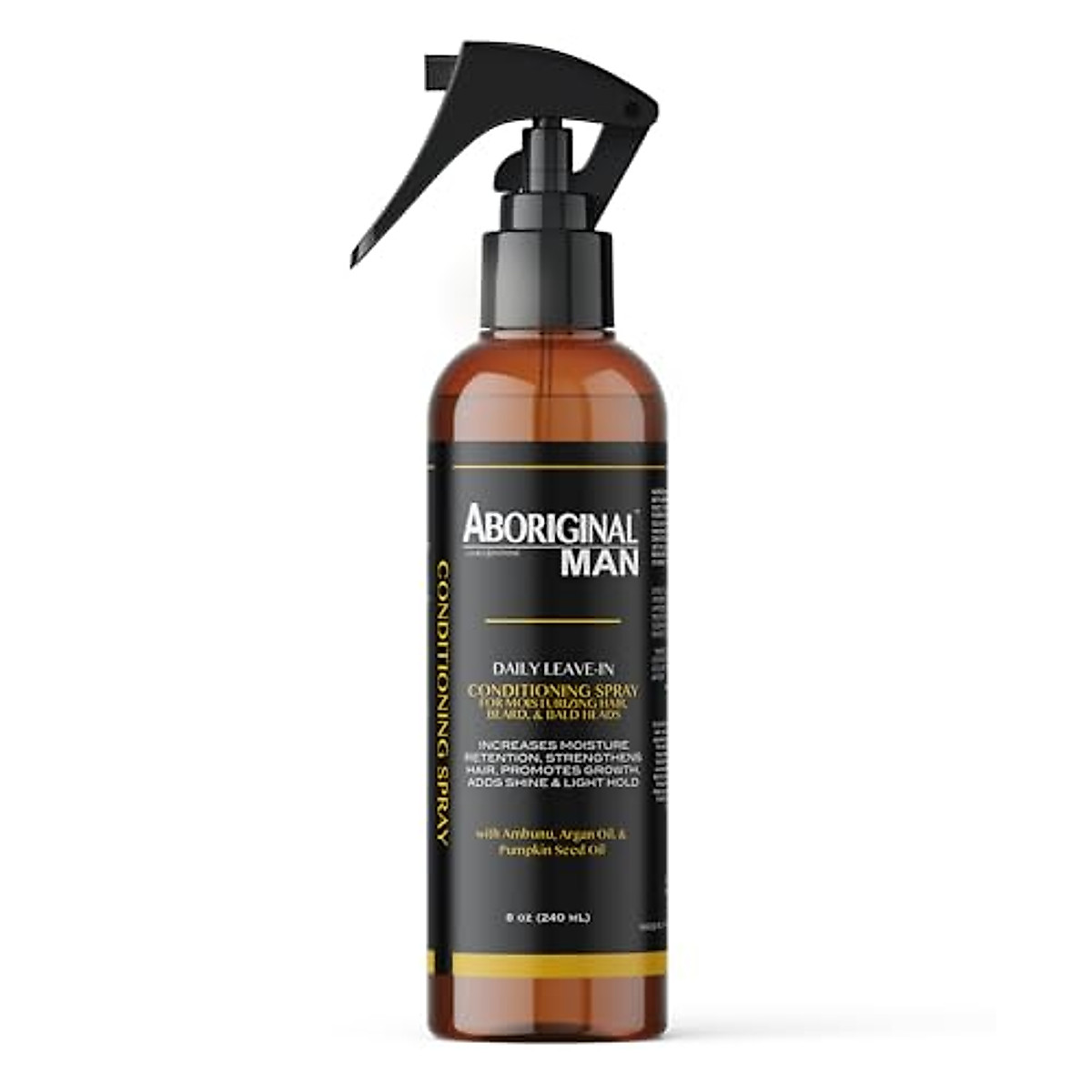 Curls & Potions ABORIGINAL MAN DAILY CONDITIONING SPRAY MOISTURIZING RICE WATER FOR HAIR GROWTH FOR MEN LEAVE IN FOR BEARD, HAIR, BALD HEAD CONDITIONER DRY, BRITTLE, FRIZZY HAIR