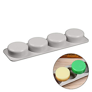 FOMIYES Cookie Stencils Candy Silicone Candle Molds Soap Massage Silicone Fudge Molds Massage Soap 4-Cavity Cake Baking Massage Stick Cake Suite 3D Soap Box
