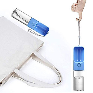 Sofunii Portable Travel Dog Water Bottle with Poop Bag Dispenser &1 Roll Poop Bag