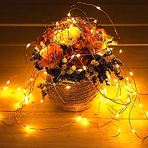 SOARRUCY Solar Powered String Lights - Christmas Garden Party Decorations,10 Strands 200 LEDs Solar Fairy Lights Waterproof Copper Wire Solar Lights for Outdoor, Garden, Christmas Tree Halloween Home