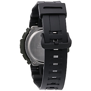Casio Mud Resistant Stainless Steel Quartz Watch with Resin Strap, Black, 27.6 (Model: TRT-110H-1A2VCF), standard, adult