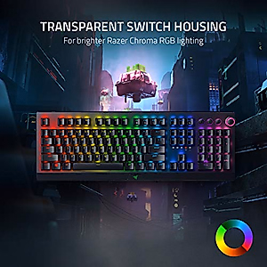 Razer BlackWidow V3 Pro Mechanical Wireless Gaming Keyboard: Green Mechanical Switches - Tactile & Clicky - Chroma RGB Lighting - Anti-Ghosting - Programmable Macro Functionality (Renewed)