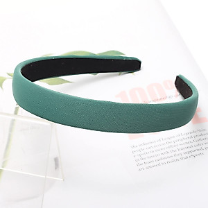 Solid Simple Headbands for Women 0.7inch Plain Soft Cloth Head Band No Slip Fashion Girls Pink Hair Bands Cute Hair Hoops hair Accessories Pack of 6…