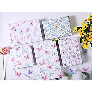 Sikiweiter Butterfly Wrapping Paper - 12 Sheets Butterfly Gift Wrap for Birthday Wedding Baby Shower Holiday - 19.7 x 27.6 Inches Per Sheet