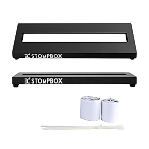 EX 7 Band Mini EQ Pedal & 14 Inch Mini Pedalboard & Patch Cable Bundle