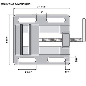 Forward Drill Press Vise 4", Q194A
