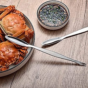 IMEEA Seafood Forks Picks Crab Leg Forks/Picks SUS304 Stainless Steel Seafood Tools for Lobster, 8.3-Inch