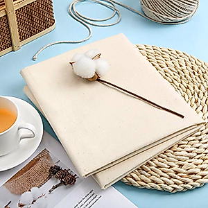 Muslin Fabric 63 Inch Wide Natural Fabric Unbleached Stitch Cloth for Making Garments Crafts, Sold by The Yard