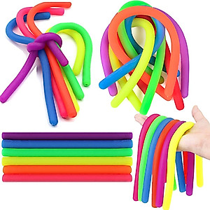 HYMONA 18 Packs Large Monkey Noodles 32CM/13 INCHES,Pull up to 7 feet (BPA/Phthalate/Latex-Free),Strengthen Stretchy Strings