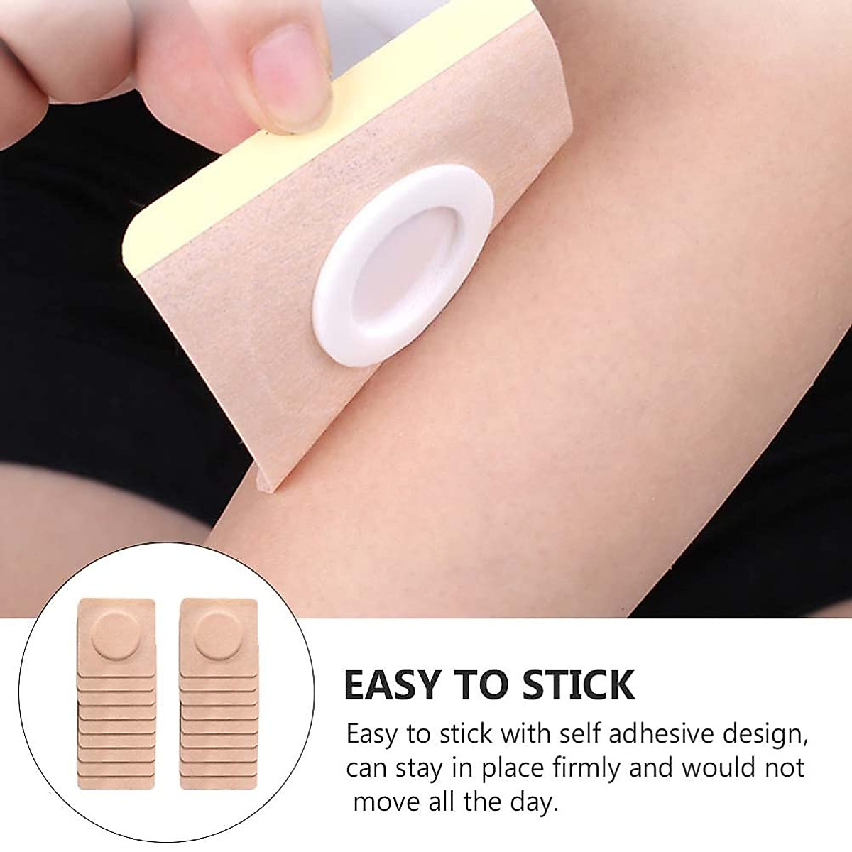 Healifty 20pcs Baby Navel Sticker Swimming Belly Band Disposable Baby Bathing Abdomen Sticker Umbilical Cord Patch for Baby Toddler Newborn Belly Button Protector