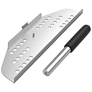 Pizza Ovens Door for Ooni Koda 12 Gas Pizza Oven, Heavy Duty Outdoor Pizza Oven Wind Guard with Handle & Ventilation Holes, BBQ Grill Accessories for Roast Meat, Fish or Steak