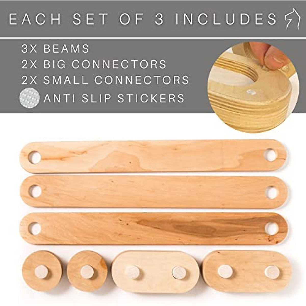 Wooden Balance Beam stepping stones outdoor kids balance board indoor toddler montessori coordination toys gross motor equipment for Kids Furniture gymnastics balance game (15 Balance beam, Wood)