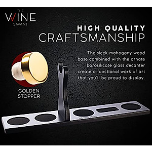 Uzi Submachine Gun Whiskey Gun Decanter and 4 Liquor Glasses - Tik Tok Gun Decanter & Glass Set - Gun Gifts for Men - Whiskey Decanter Set - Bourbon & Scotch Decanter - Firearm Shooting Gifts for Dad